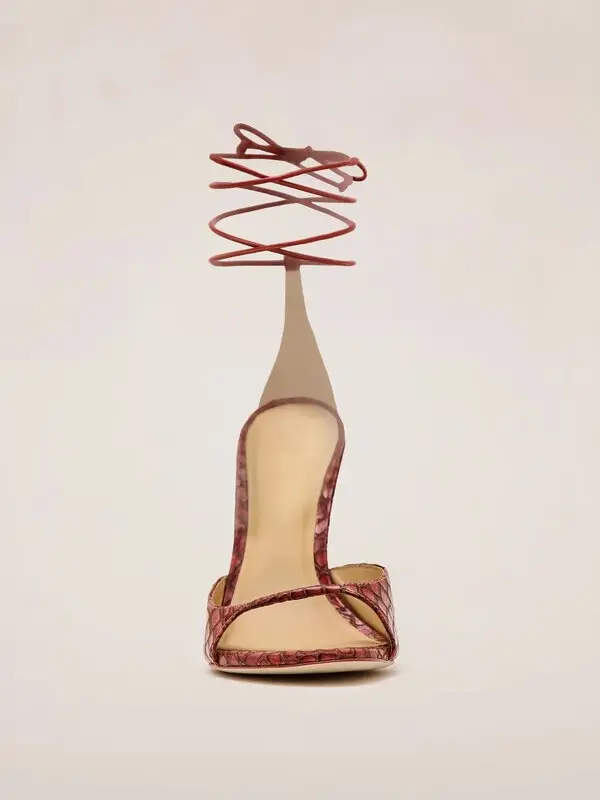 Alexis Sienna Stiletto Sandals - Crimson