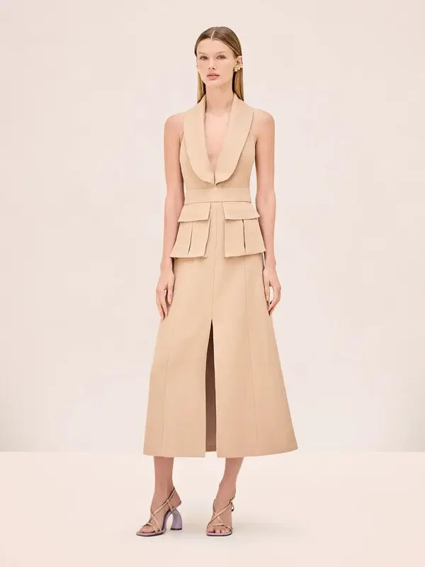 Alexis Sessile Midi Dress - Dune