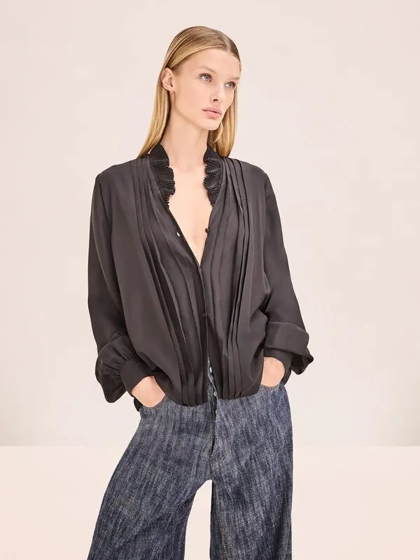 Alexis Vina Long Sleeve Blouse - Black