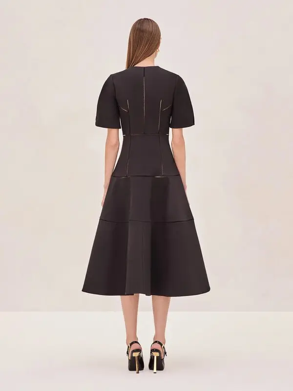 Alexis Valry Midi Dress With Zipper Detail