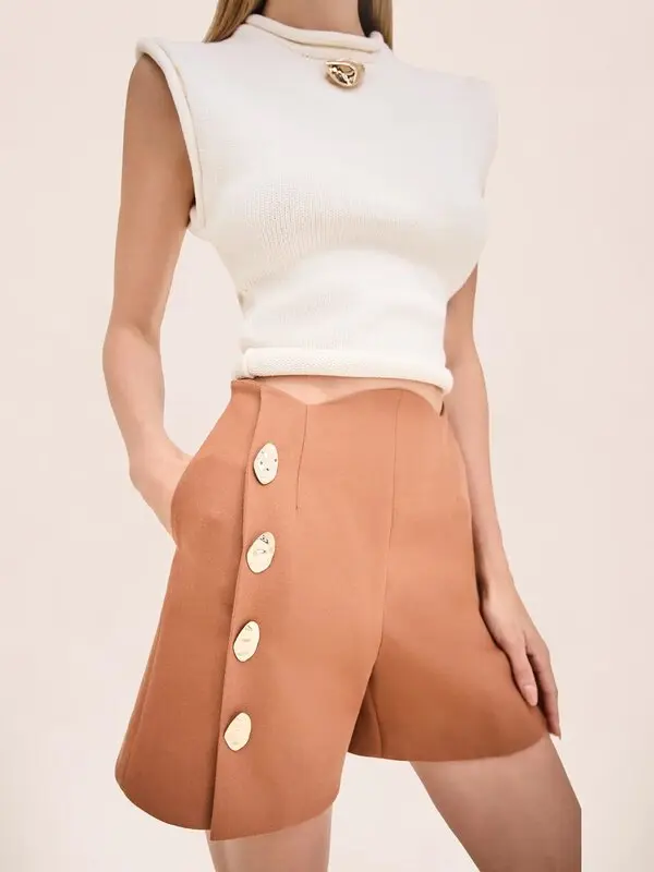 Alexis Tao Sleeveless Sweater - White