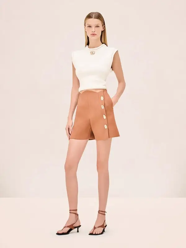 Alexis Tao Sleeveless Sweater - White