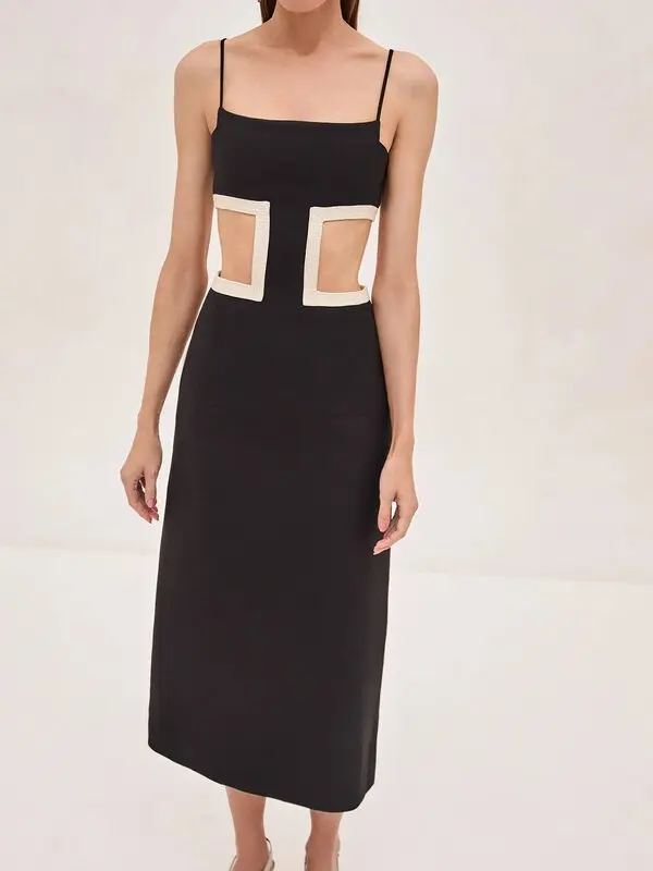 Alexis Brunetti Dress With Cutouts And Square Neckline