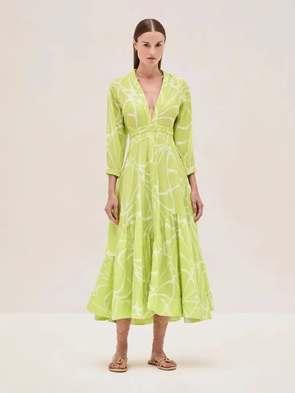Alexis Bimini Midi Dress - Citron