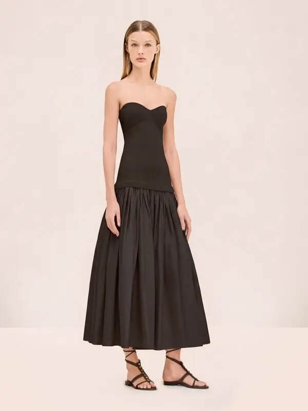 Alexis Cannes Midi Dress - Noir