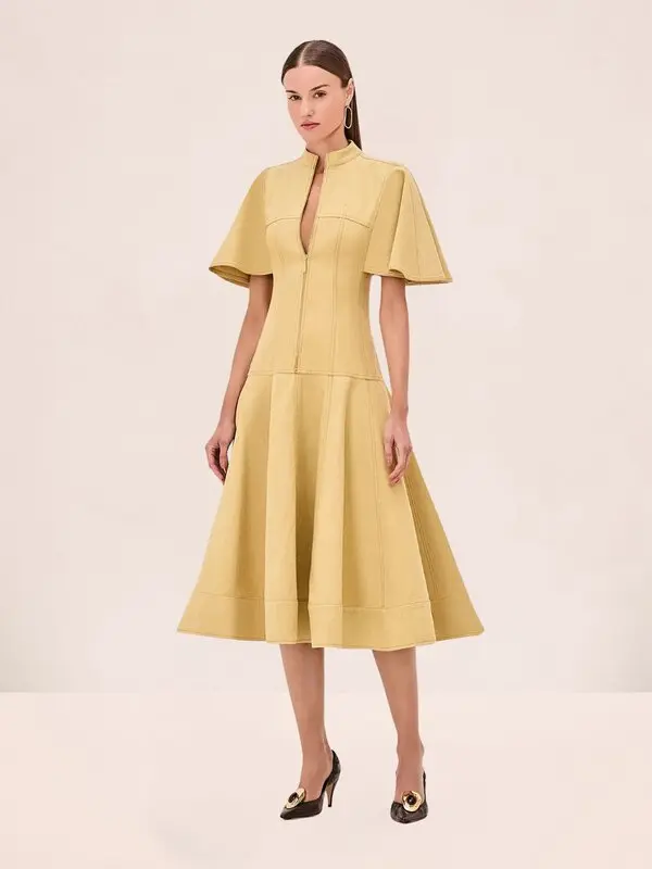 Alexis Weston Midi Dress - Husk