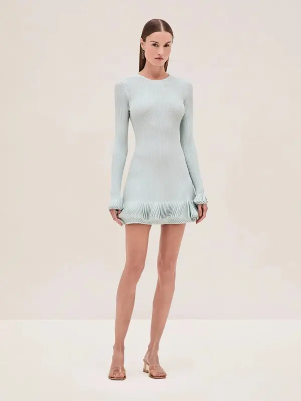 Alexis Bryn Knit Mini Dress - Ice Blue