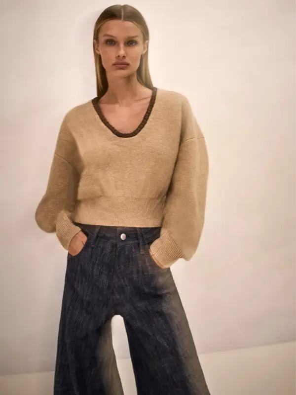 Alexis Cielo Sweater - Tan/ Brown