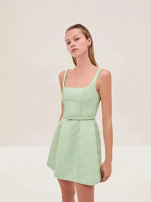 Alexis Bijoux Mini Dress - Mint Illusion