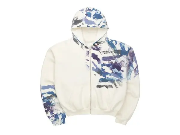 SKYLRK Zip Up Hoodie - Wave Camo