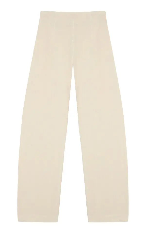 CORTANA Costa Linen Wide-leg Pants