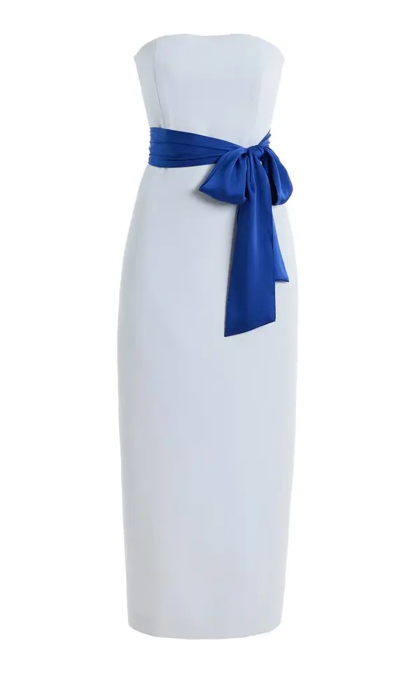 FAVORITE DAUGHTER The Long Willow Bustier Pencil Dress - Blue