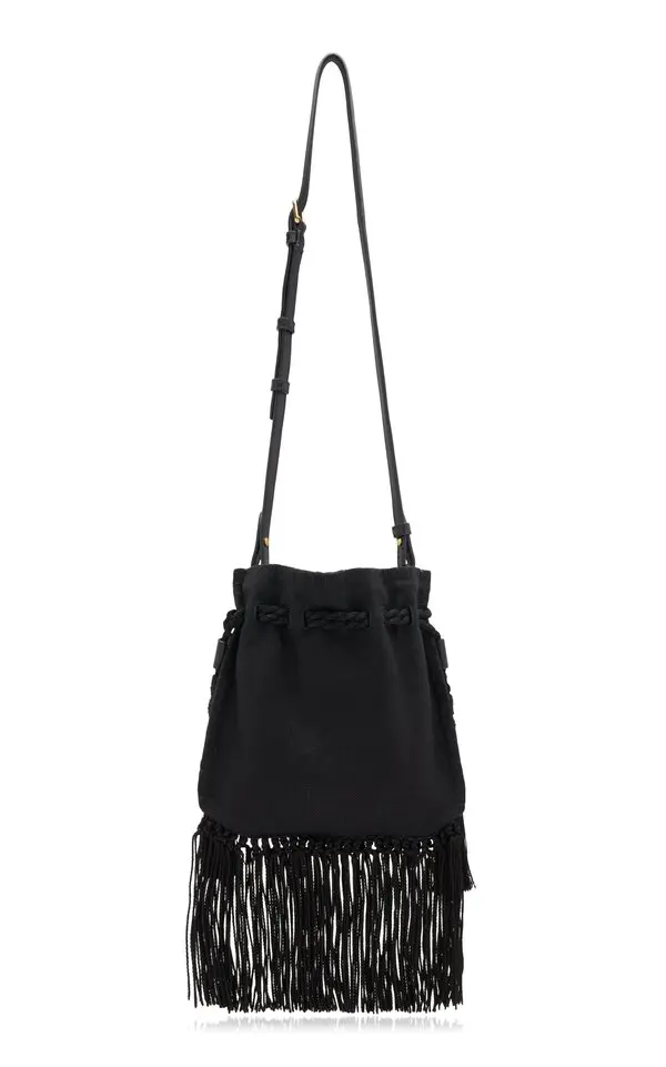 Valentino Garavani Nellcôte Linen Drawstring Bag