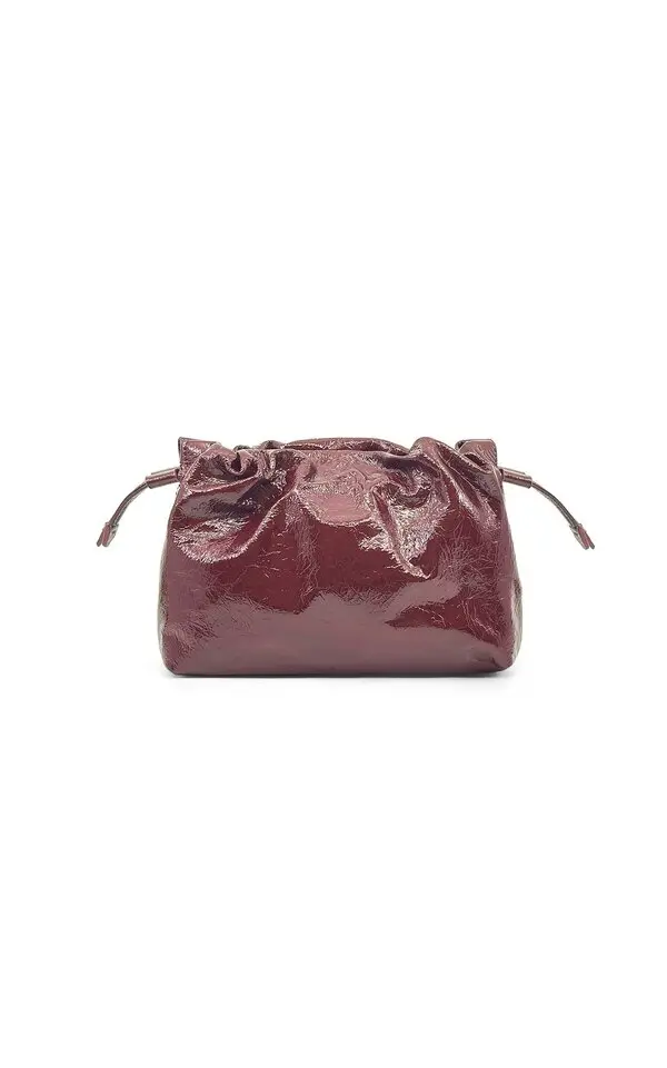 Studio Amelia Alexandra Petite Leather Pouch - Burgundy