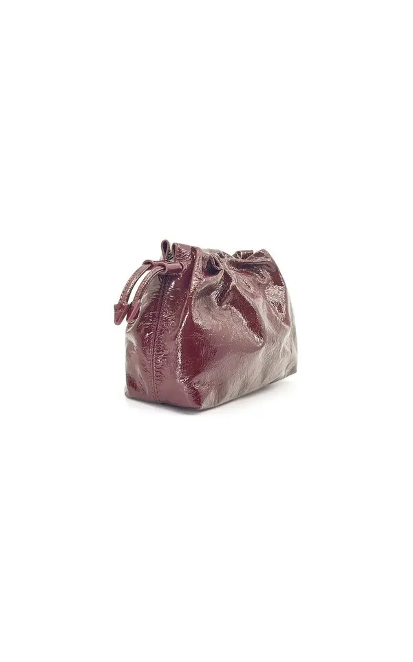 Studio Amelia Alexandra Petite Leather Pouch - Burgundy