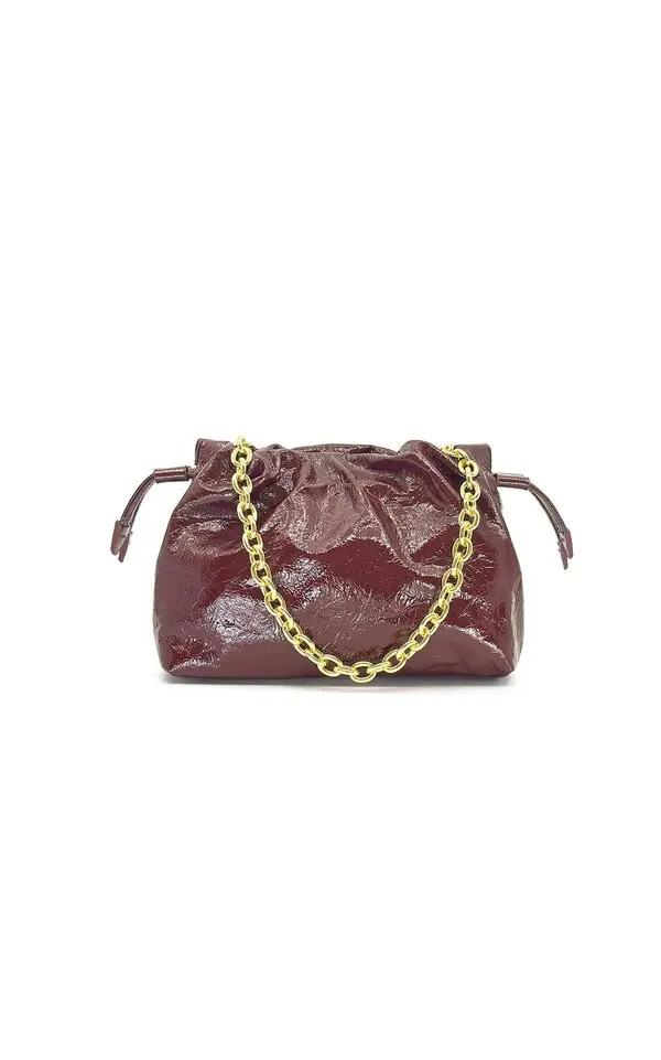 Studio Amelia Alexandra Petite Leather Pouch - Burgundy