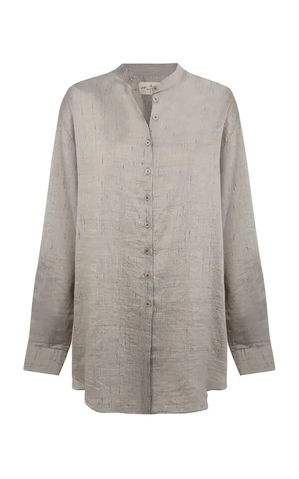 CORTANA Sal Linen-blend Shirt