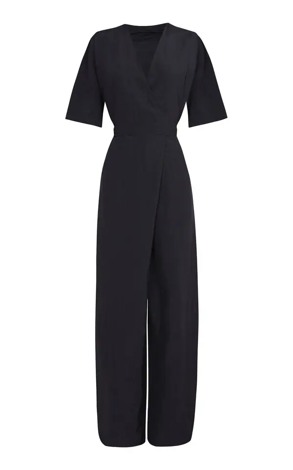 CORTANA Elena Wrap-top Jumpsuit - Navy