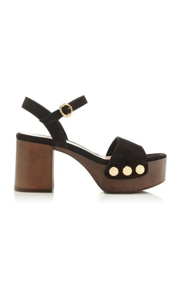 GIANVITO ROSSI Suede Platform Sandals