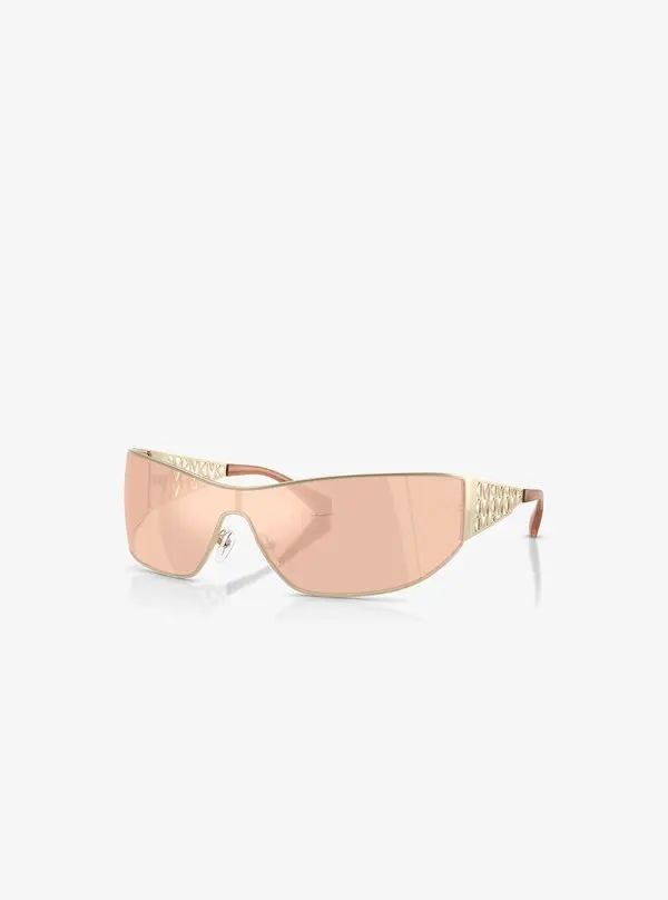 Michael Kors Melbourne Shield Sunglasses - Gold