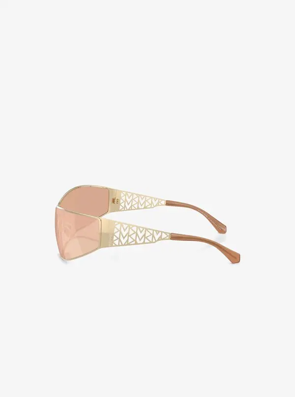 Michael Kors Melbourne Shield Sunglasses - Gold