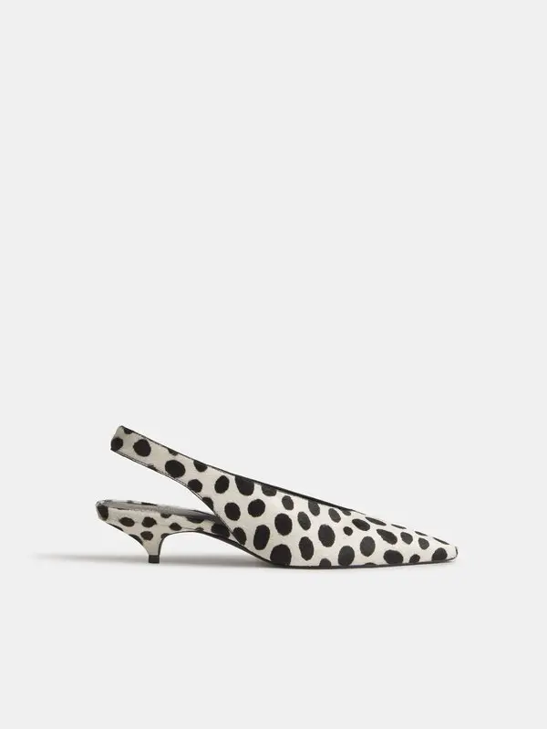 REFORMATION Calista Slingback Kitten Heel - Multi