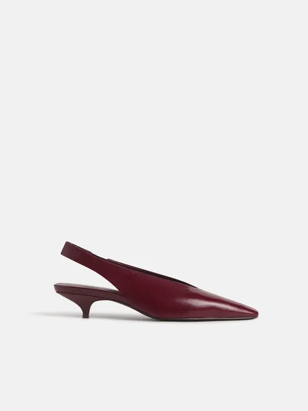 REFORMATION Calista Slingback Heel - Red