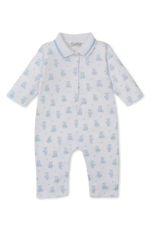 KISSY KISSY Print Pima Cotton Romper - Light Blue