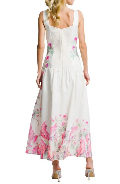 CIEBON Marsella Printed Maxi Sundress - Cream Multi