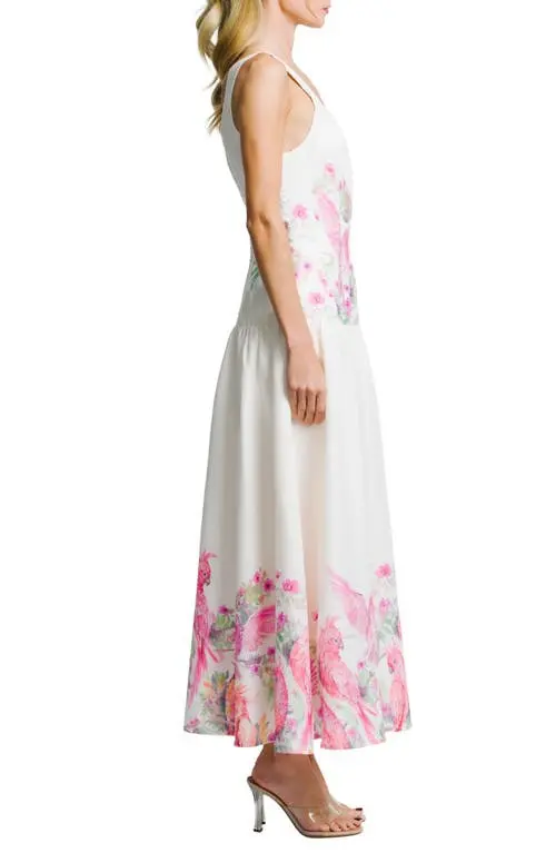 CIEBON Marsella Printed Maxi Sundress - Cream Multi