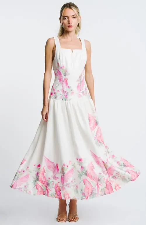 CIEBON Marsella Printed Maxi Sundress - Cream Multi