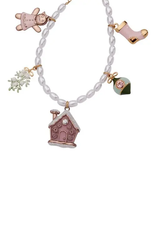 ALEX AND ANI Christmas Beaded Charm Bracelet