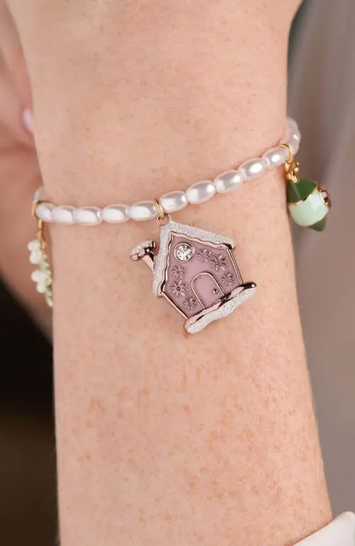ALEX AND ANI Christmas Beaded Charm Bracelet