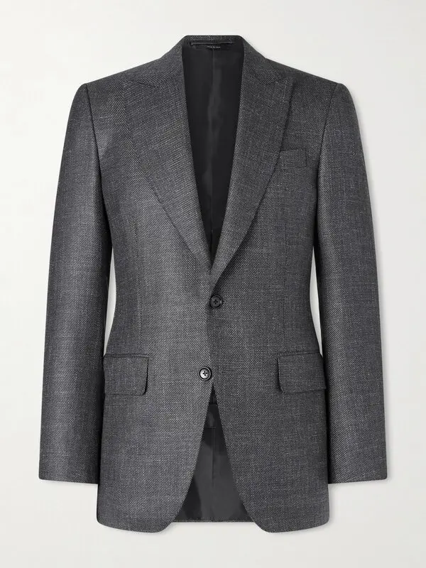 TOM FORD Dyllan Wool, Silk, And Linen-blend Blazer