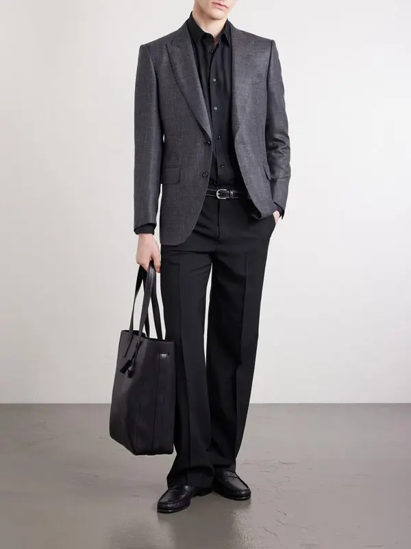 TOM FORD Dyllan Wool, Silk, And Linen-blend Blazer