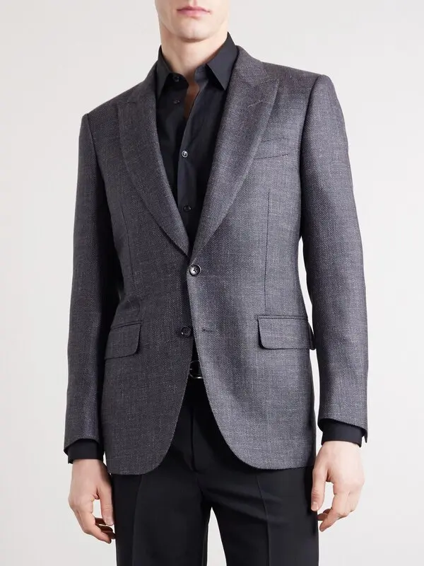 TOM FORD Dyllan Wool, Silk, And Linen-blend Blazer