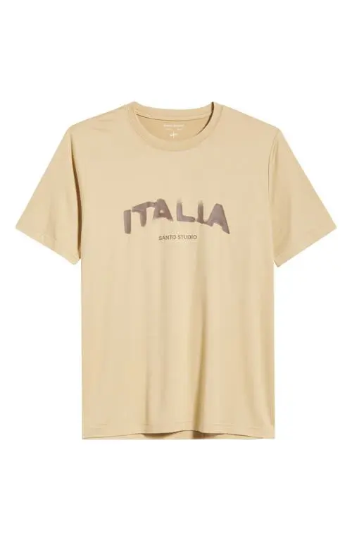 SANTO STUDIO Italia Graphic T-shirt - Calm Brown