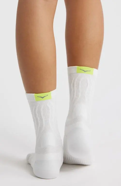 HOKA® Bondi Run Crew Socks - White