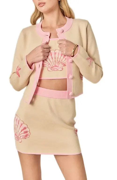 English Factory Seashell Cardigan