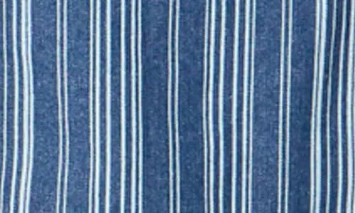 English Factory Striped Mini Dress - Denim