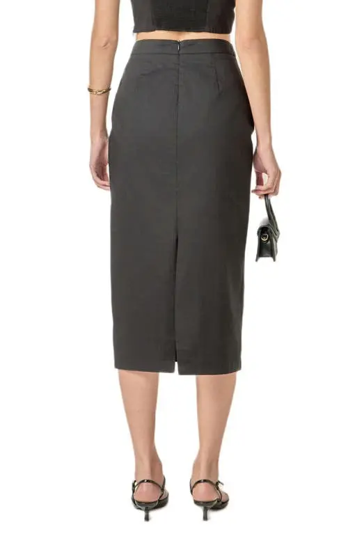English Factory High Waist Column Midi Skirt