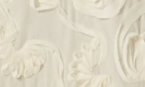 English Factory Ribbon Appliqué Shift Minidress