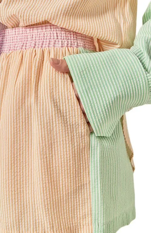 English Factory Colorblock Stripe Pull-on Shorts