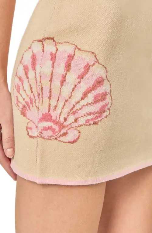 English Factory Seashell Knit Miniskirt