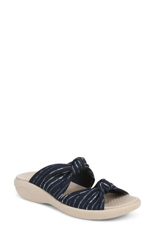 LIFESTRIDE Caring Slide Sandal - Navy/blue Multi
