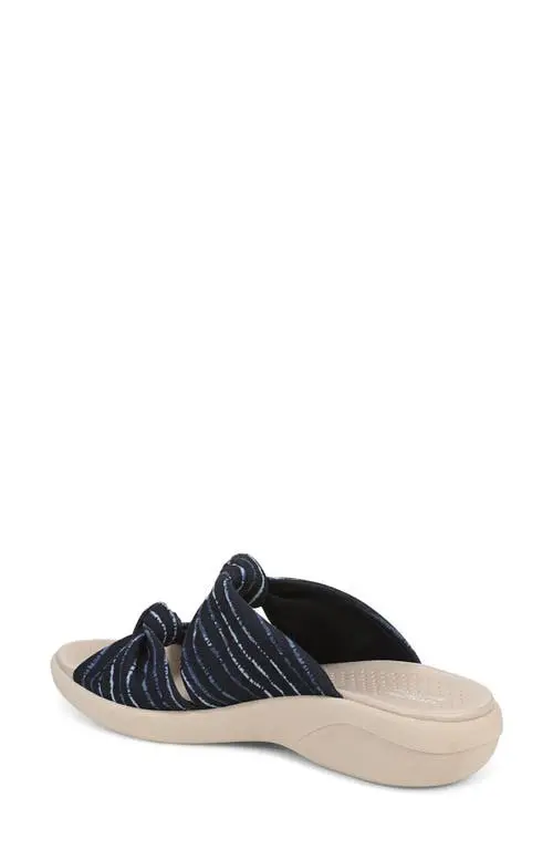 LIFESTRIDE Caring Slide Sandal - Navy/blue Multi