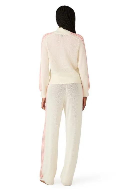 Steve Madden Open Stitch Zip-up Cardigan