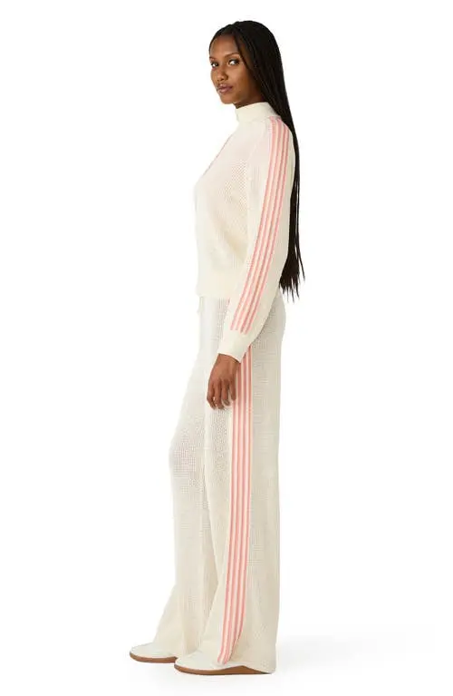 Steve Madden Open Stitch Zip-up Cardigan