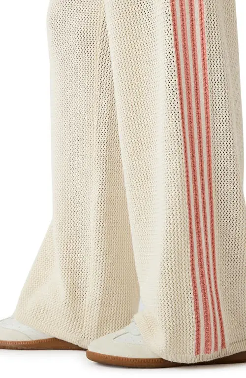 Steve Madden Paisley Open Stitch Wide Leg Pants