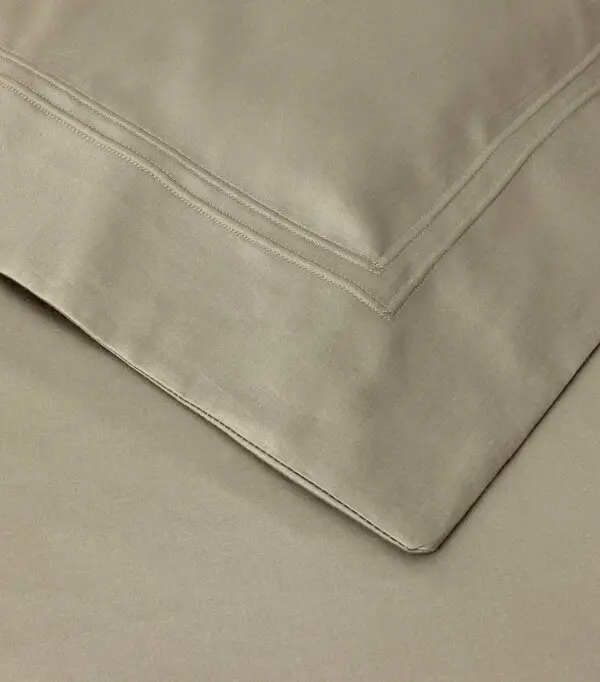YVES DELORME Triomphe Kaki King Duvet Cover - Green